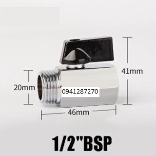 Van bi mini Ren trong ren ngoài 13mm ,17mm (1/4 inch và 3/8 inch ...