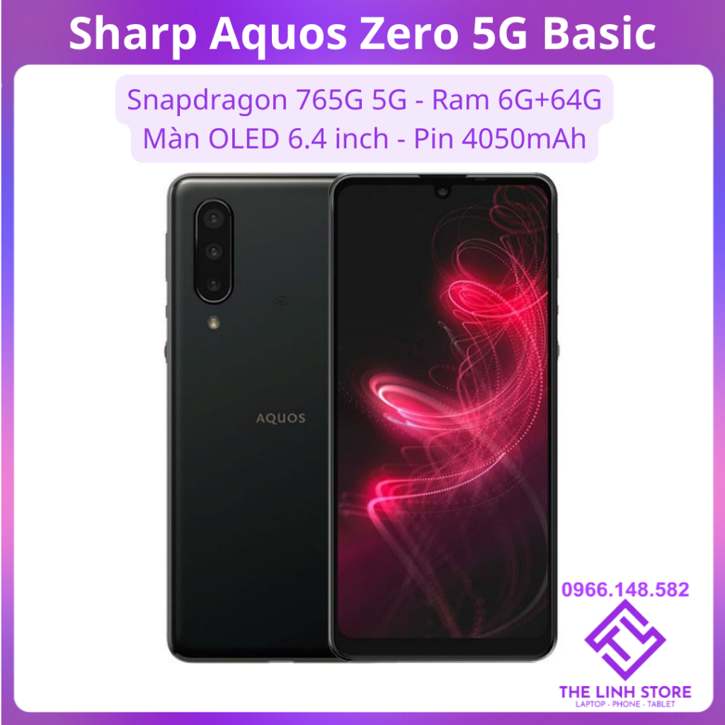 Điện thoại Sharp Aquos Zero 5G Basic màn OLED 6.4 inch - Snapdragon 765G | Shopee Việt Nam