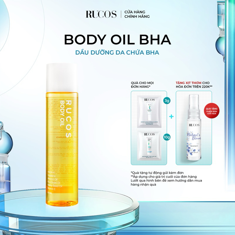 [Body Oil] Dầu dưỡng da body 4% BHA RUCOS | Shopee Việt Nam