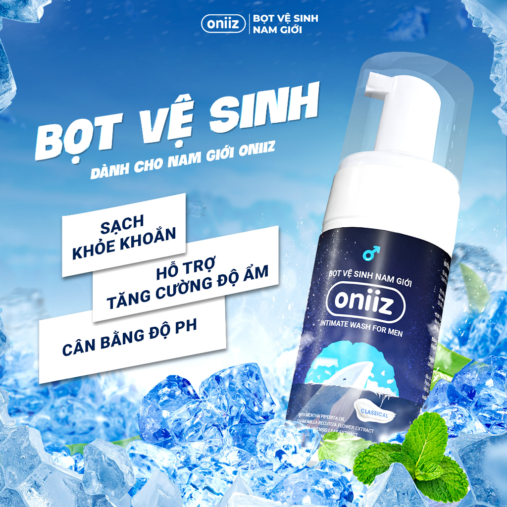 Bọt vệ sinh nam giới Oniiz, Dung dịch vệ sinh nam tạo bọt 100ml ...