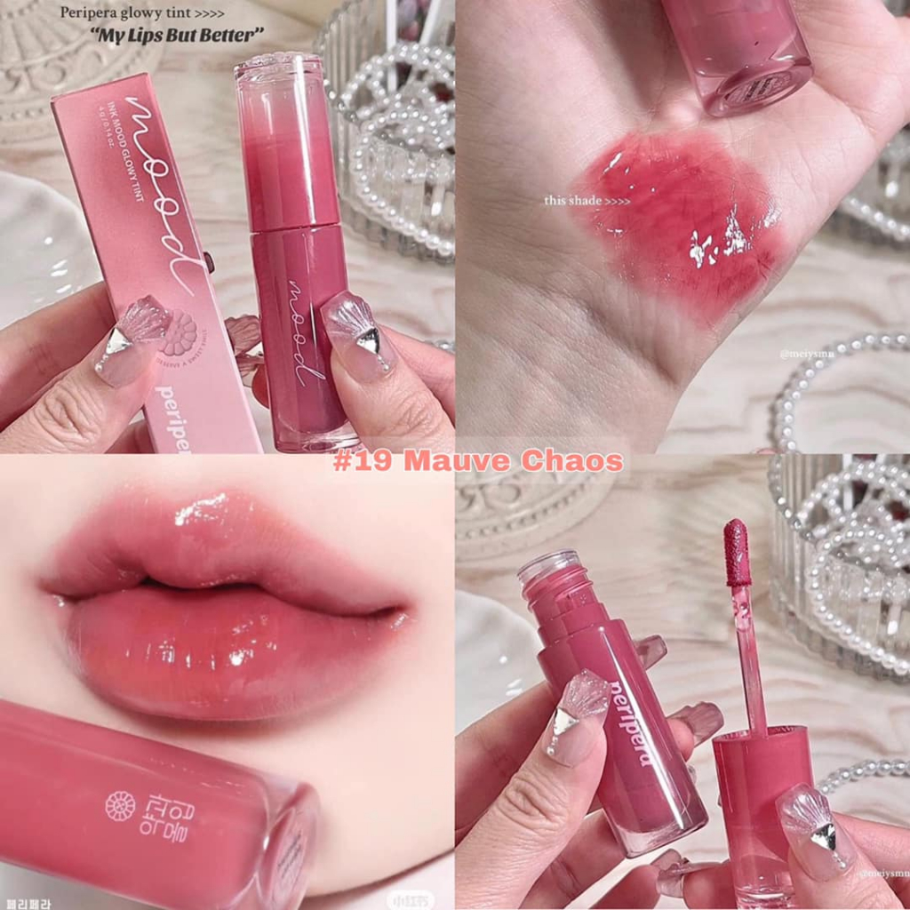 Son Kem Lì Peripera Ink Mood Glowy Tint #19 Mauve Chaos | Shopee Việt Nam
