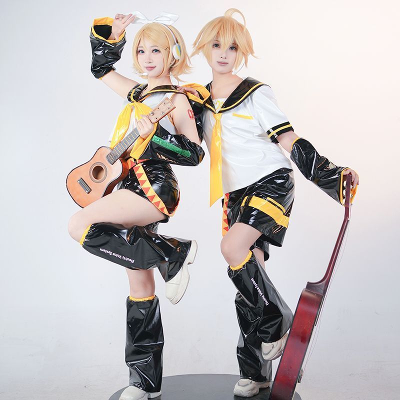 Kagamine Rin/Len Em gái và anh trai COSPLAY bằng sáng chế da đồng phục ...