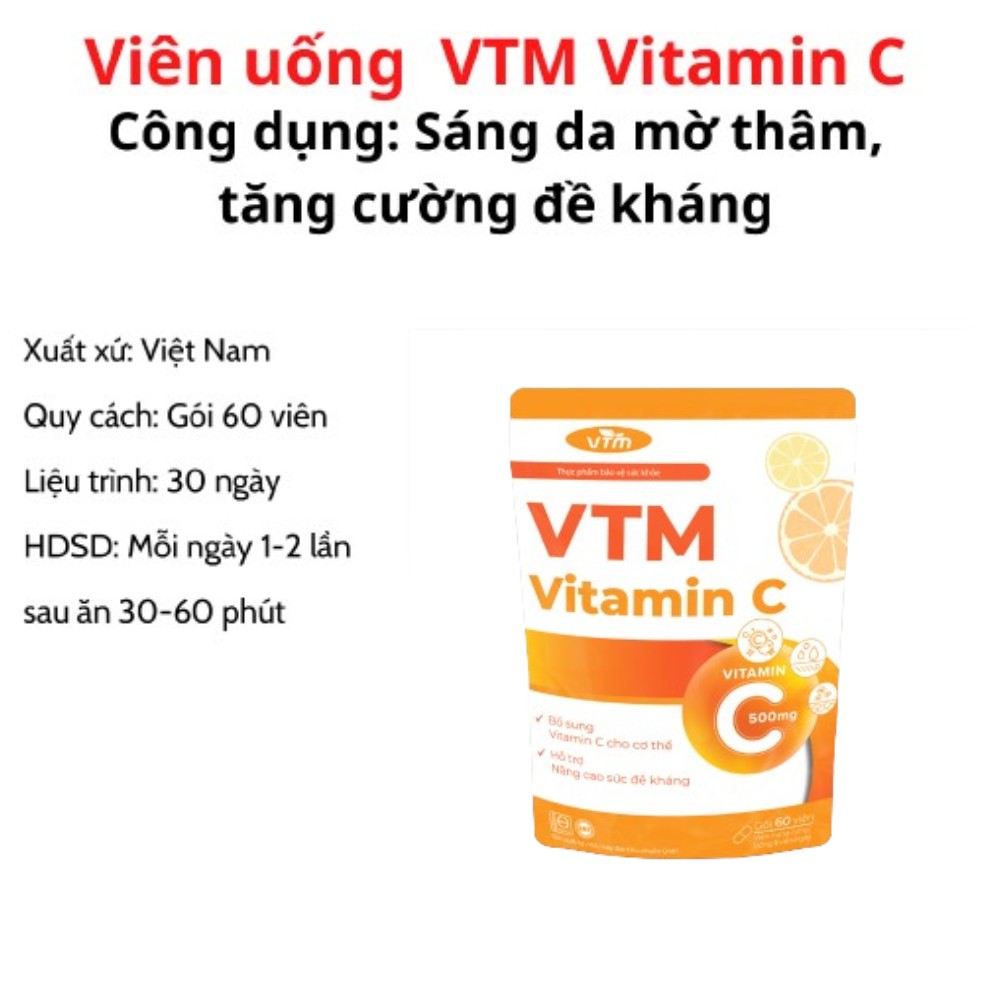 Viên uống VTM bổ sung Kẽm, Vitamin C, Vitatmin E, Glutathione, Collagen ...