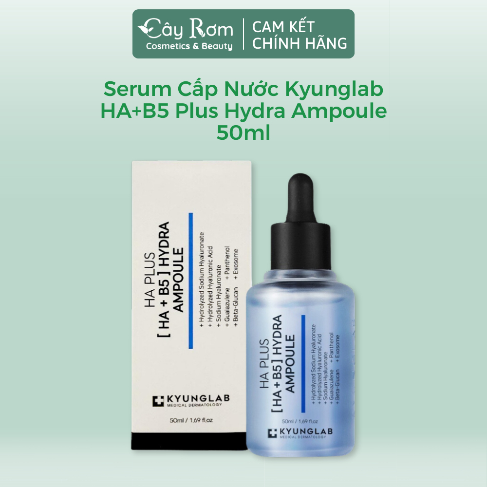 Serum Cấp Nước Kyunglab 50ml HA+B5 Plus Hydra Ampoule | Cây Rơm Cosmetics | Shopee Việt Nam