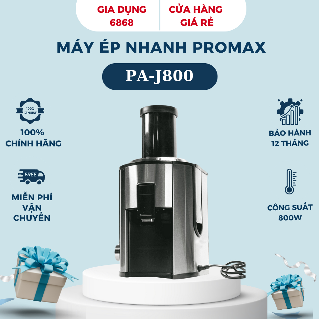 Máy Ép Trái Cây Tốc Độ Nhanh Promax PA-J800 - Máy Ép Chống Xơ - Bảo ...