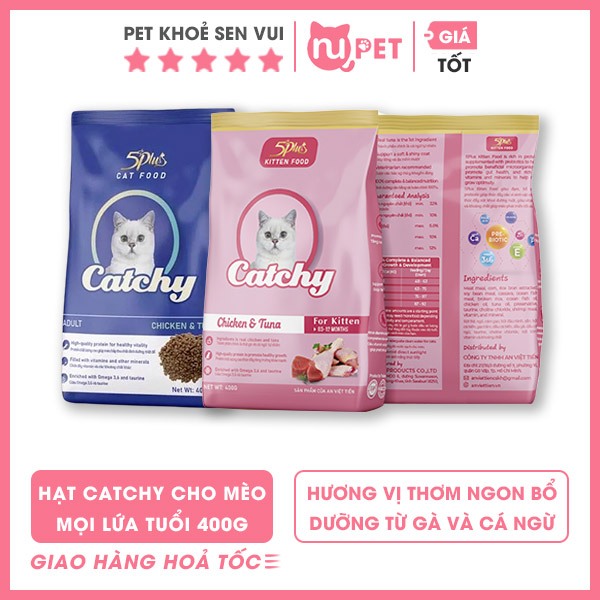 Thức ăn hạt 5 Plus Catchy dành cho mèo trưởng thành | Shopee Việt Nam