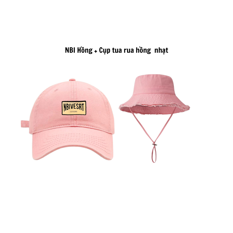 Mũ lưỡi trai nam nữ NBIVESRT, nón lưỡi trai thời trang unisex vải cotton dày dặn phù hợp đi làm ...