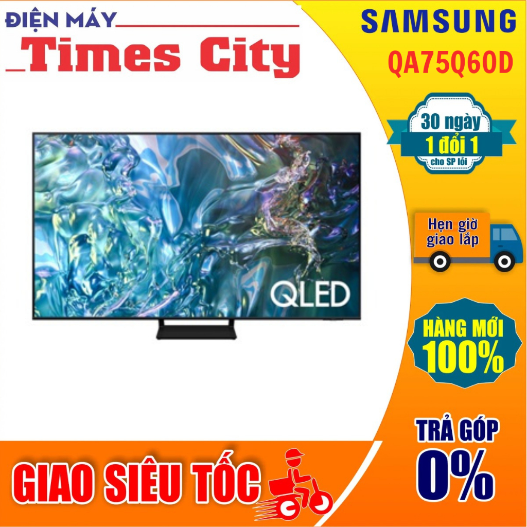 Tivi Samsung 75 inch 4K Smart TV Qled QA75Q60D | Shopee Việt Nam