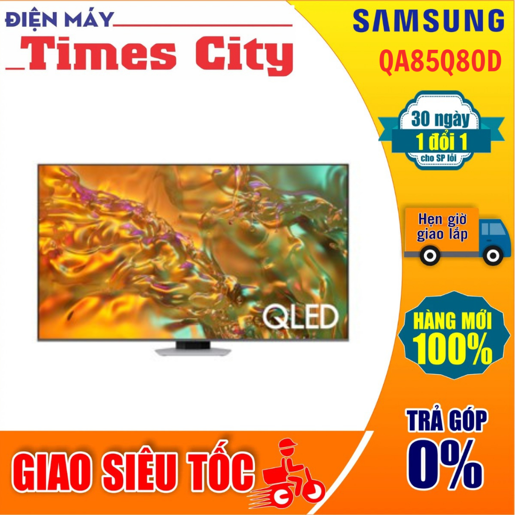 Tivi Samsung 85 inch Smart 4K Qled QA85Q80D | Shopee Việt Nam