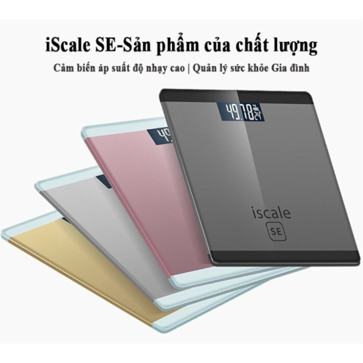 Cân sức khỏe điện tử chính hãng iScale SE 150kg màn hình LCD rõ nét ...