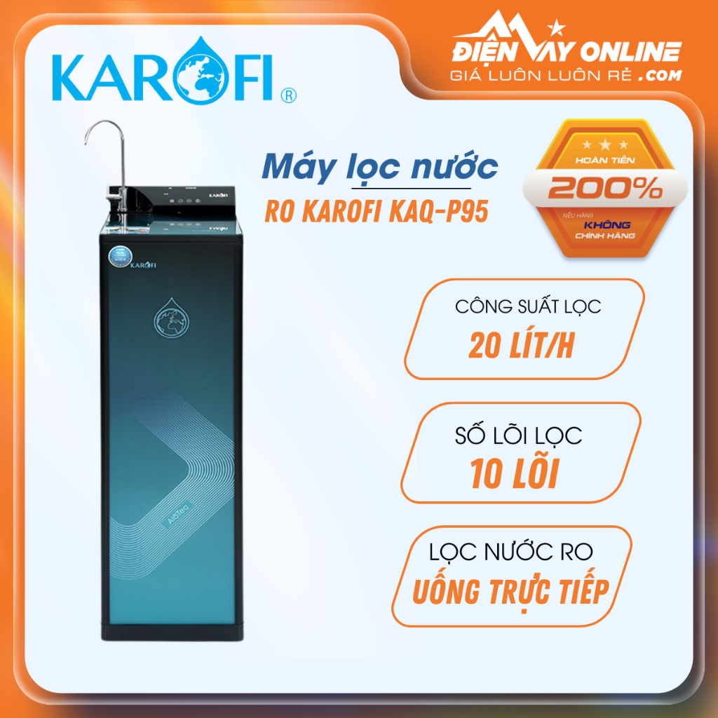 Máy lọc nước Karofi KAQ-P95 - Hàng chính hãng | Shopee Việt Nam