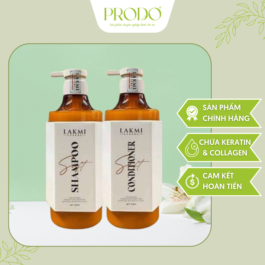 Combo Dầu Gội Dầu Xả Lakmi Luxury Biotin Và Keratin Dưỡng Ẩm Giảm Gãy ...