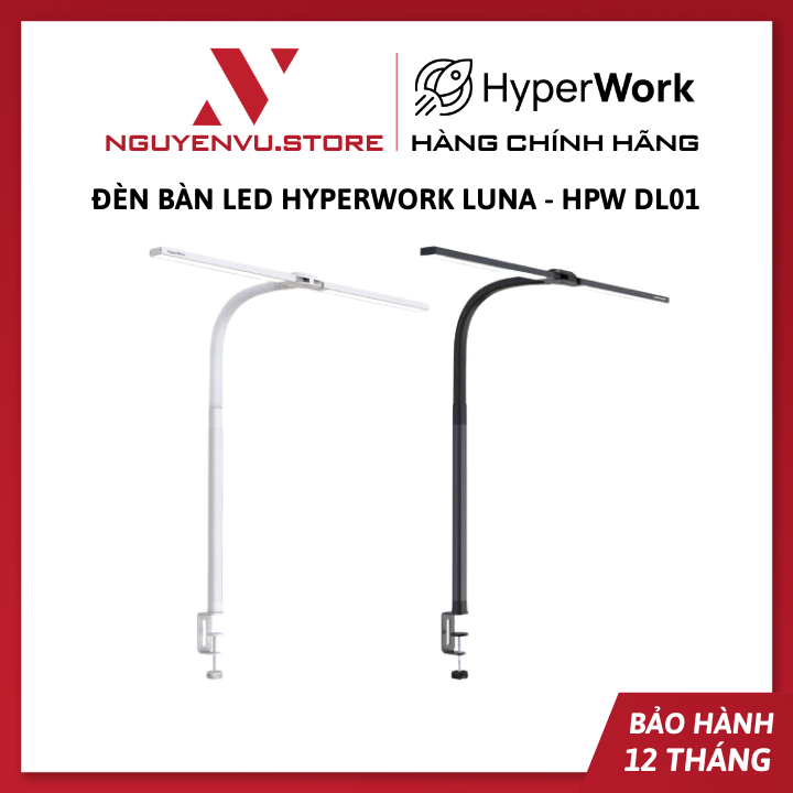 Đèn bàn LED HyperWork Luna - HPW DL01 - Hàng Chính Hãng | Shopee Việt Nam