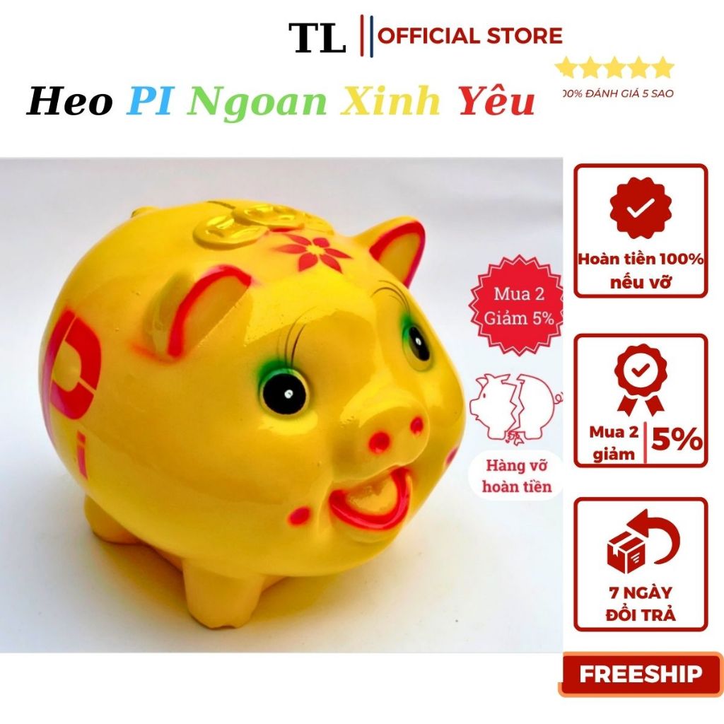 Heo Đất PI, Lợn Đất Ngoan Xinh Yêu, Ống Heo Tiết Kiệm Quà Tặng Í Nghĩa ...