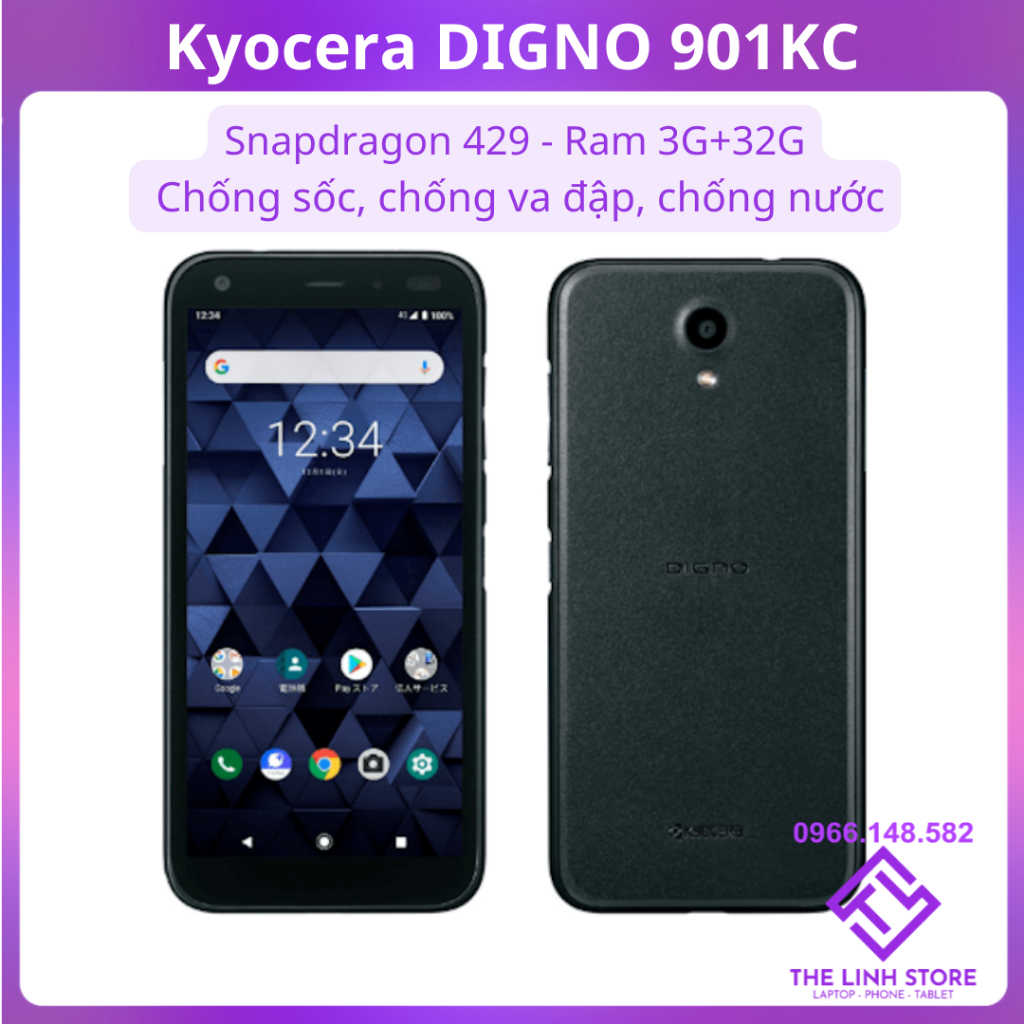 Điện thoại Kyocera Digno 901KC chống nước chống va đập - Snapdragon 429 Ram 3G 32G | Shopee Việt Nam
