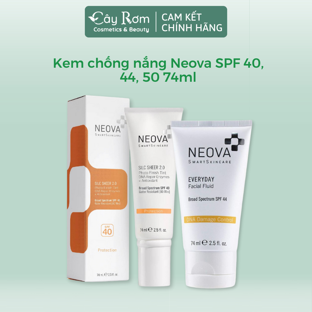 Kem chống nắng Neova spf 40, 44, 50 74ml | Cây Rơm Cosmetics | Shopee ...