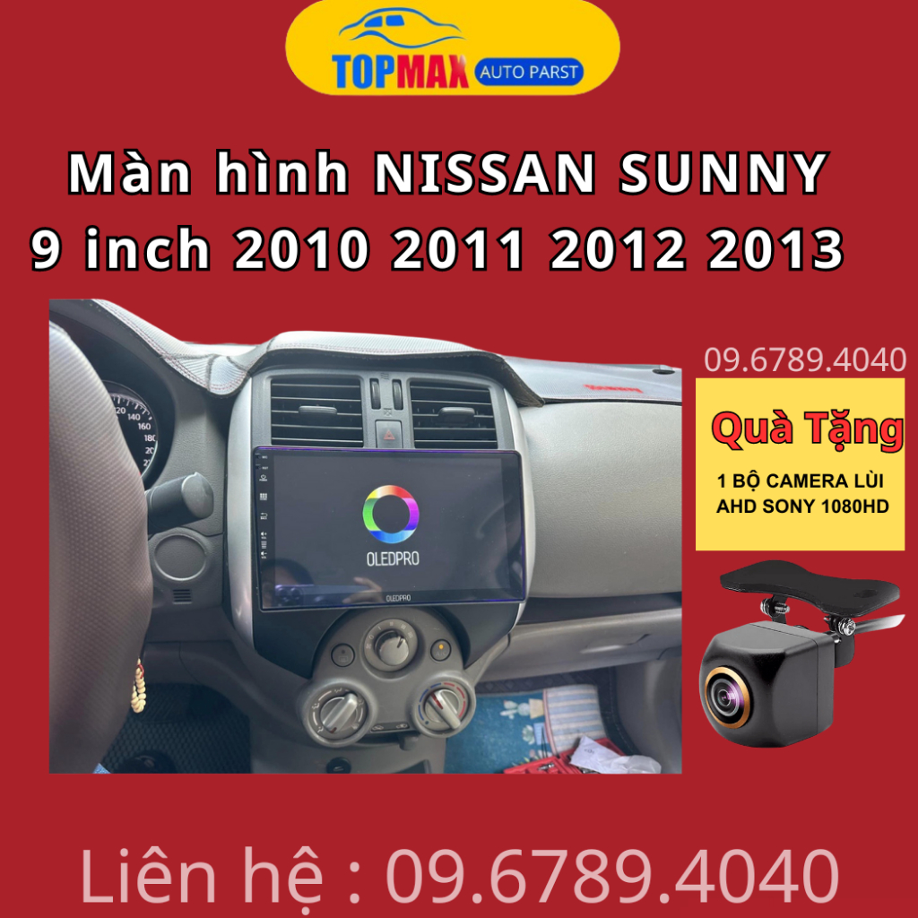 Màn hình android Oledpro NISSAN SUNNY 9 inch 2010 2011 2012 2013 2014 ...