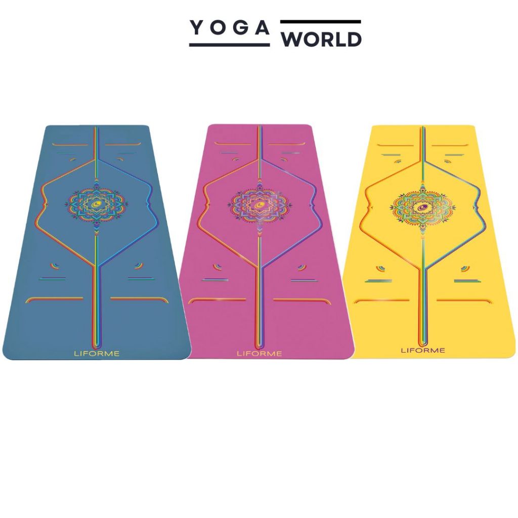Thảm yoga LIFORME chính hãng - Rainbow 4.2mm | Shopee Việt Nam