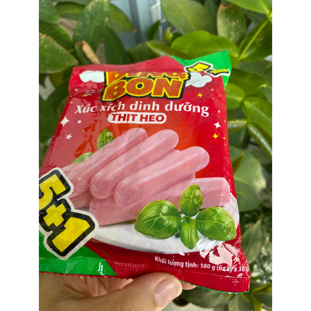 Xúc xích heo Bin&Bon Gói 5+1 | COMBO 5 GÓI | Shopee Việt Nam