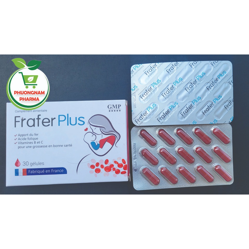 Viên uống bổ sung Sắt hữu cơ Frafer Plus - nhập khẩu Pháp | Shopee Việt Nam