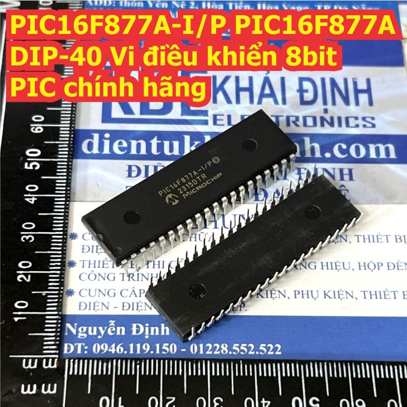 PIC16F877A-I/P PIC16F877A DIP-40 Vi điều khiển 8bit PIC chính hãng kde9364 | Shopee Việt Nam