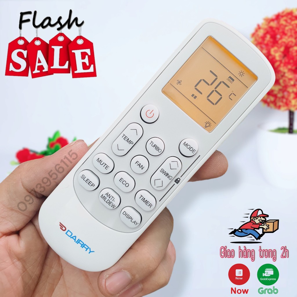 Điều khiển điều hòa Dairry, remote máy lạnh Dairy hàng loại 1 | Shopee ...
