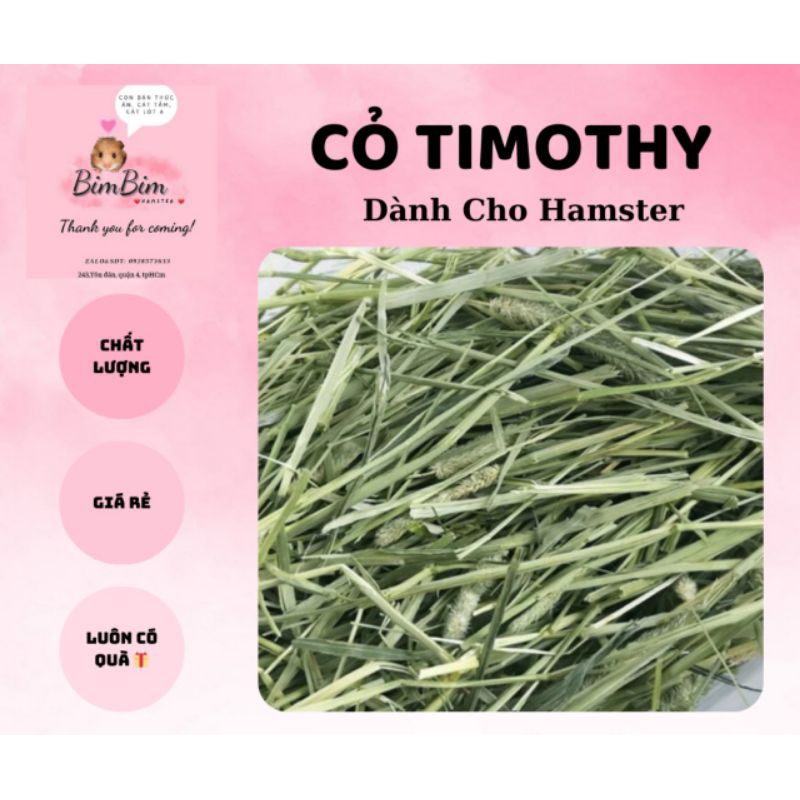 cỏ khô TIMOTHY lót chuồng, thức ăn cho hamster, bọ ú gói 50g | Shopee ...