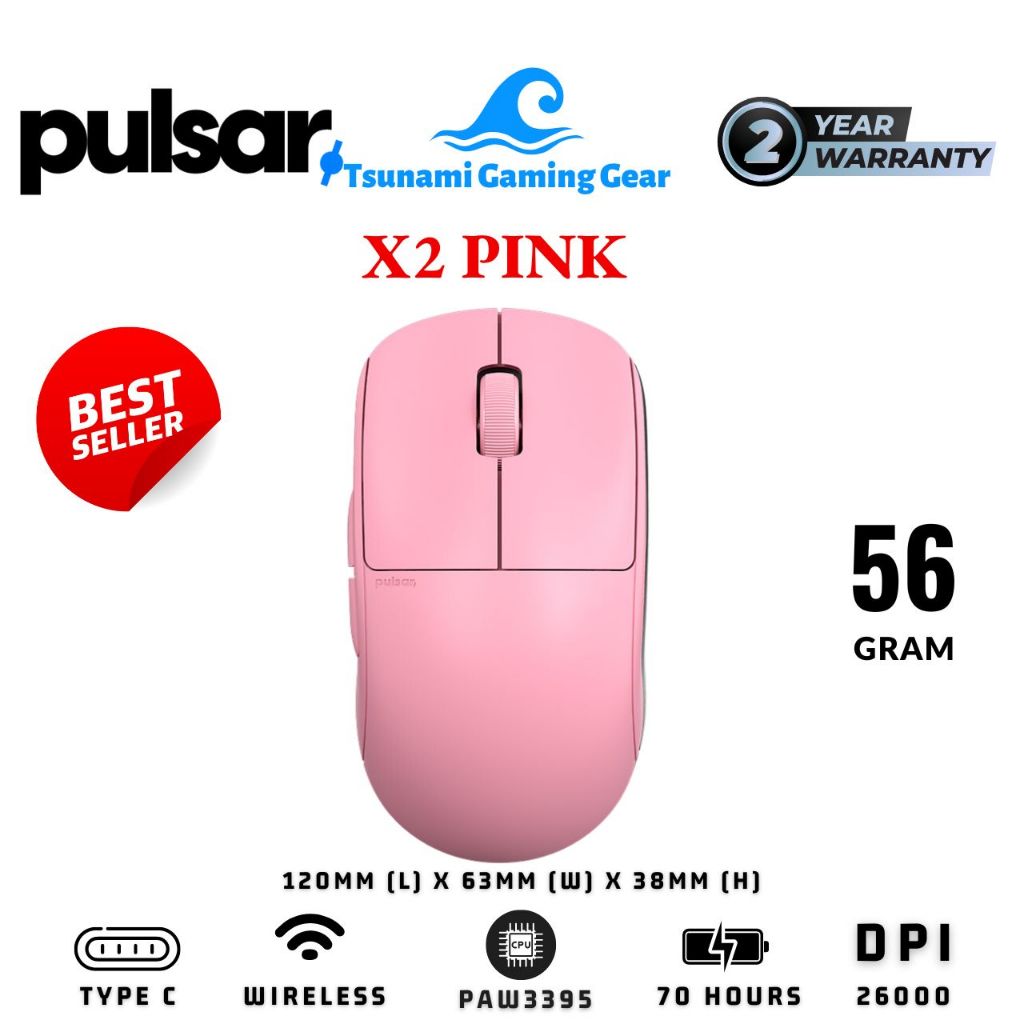 Chuột không dây siêu nhẹ Pulsar X2 Pink | Shopee Việt Nam
