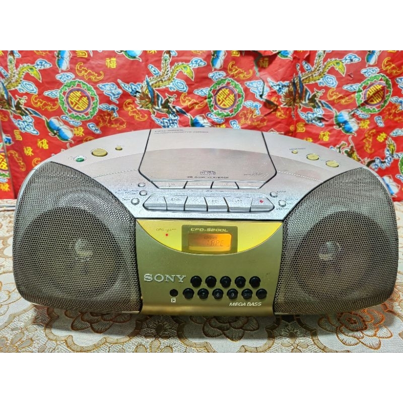 Đài cổ Radio/Cassette/Đĩa CD SONY CFD-S200L/điện 220v | Shopee Việt Nam
