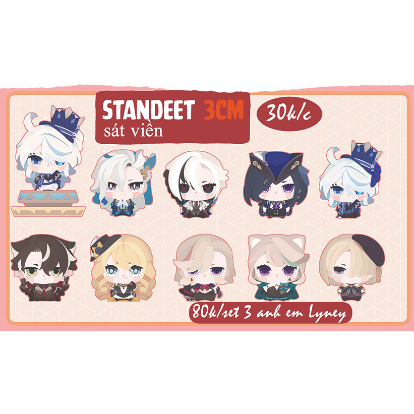 Standee mini 3cm tự chọn Genshin Impact- Fontaine(9 mẫu) | Shopee Việt Nam