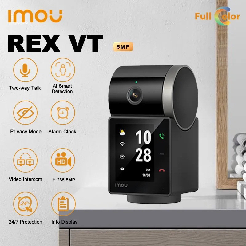 Camera REX VT Pro iMOU 3K Dùng Pin Gọi Điện Video Màn Hinh IPC-S2VBP ...