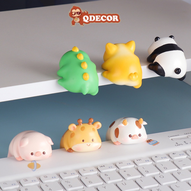 Mô Hình Động Vật Hoạt Hình Mini Hóng Hớt Dễ Thương Trang Trí Máy Tính ...