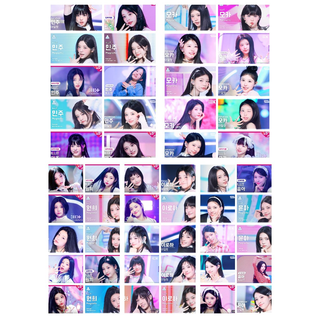 Lomo card 50 ảnh ILLIT - Magnetic Thumbnail | Shopee Việt Nam