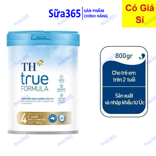 Sữa Bột TH TRUE MILK FORMULA SỐ 4 LON 800GRAM | Shopee Việt Nam