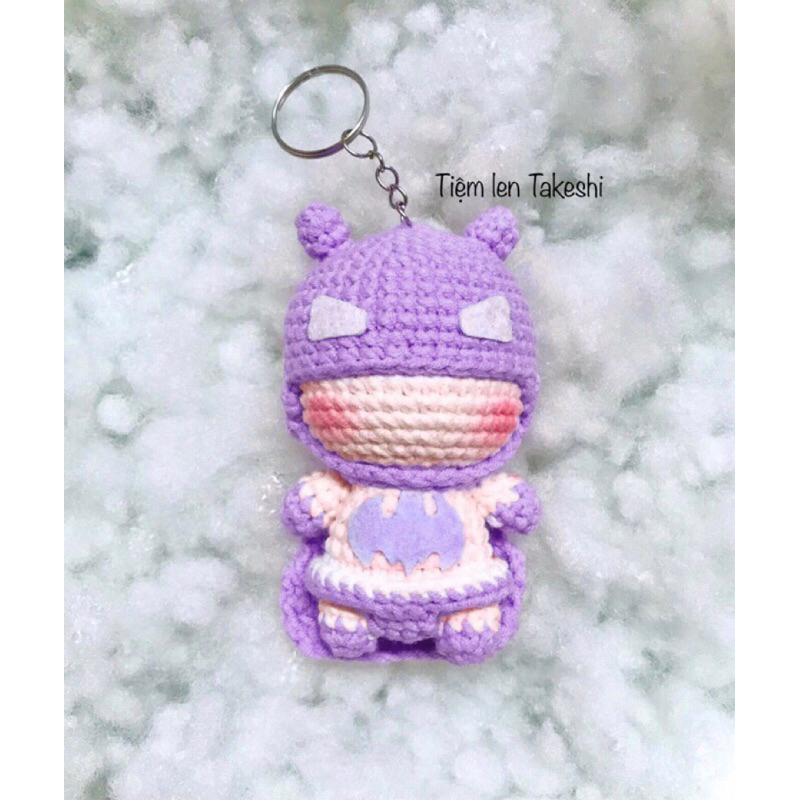 Móc khoá len batman handmade (ảnh thật) | Shopee Việt Nam