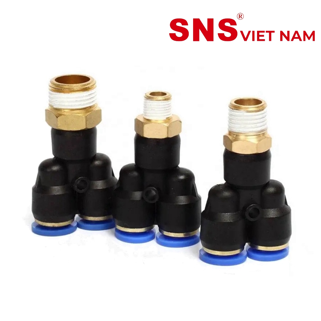 Đầu nối khí nén chữ Y ren ngoài PX6/ PX8/ PX10 ( chính hãng SNS ) | Shopee Việt Nam