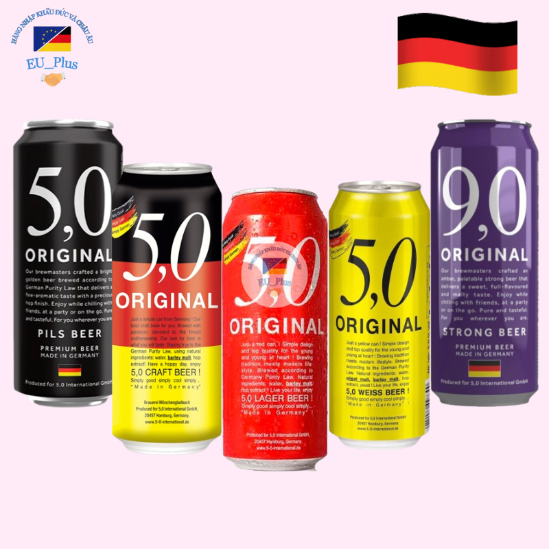 BIA ĐỨC - Bia Original lon 500ml - Craft Beer 5%; Pils Beer, Lager beer, Strong beer 9% ( Đức ...