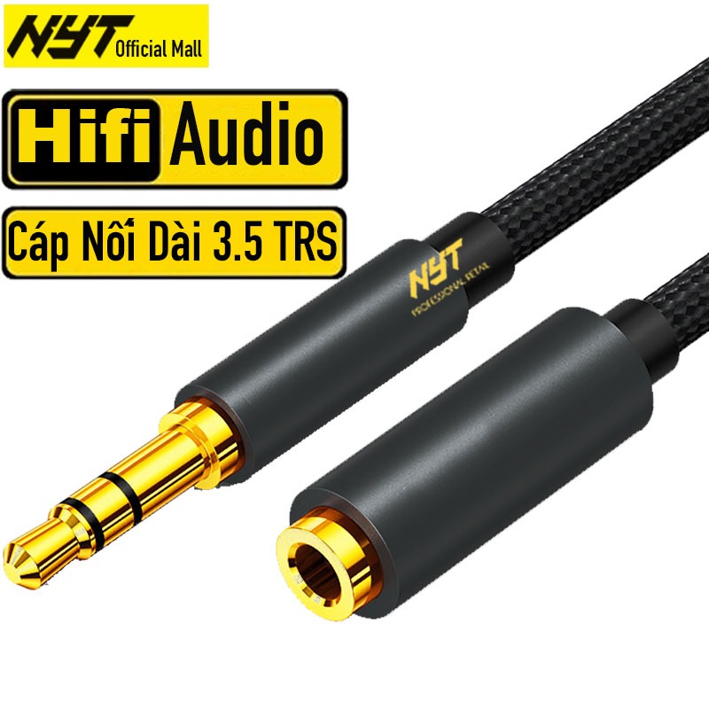 Dây Nối Dài Tai Nghe 3.5mm 2-3 Khấc Hỗ Trợ Mic Cao Cấp NYT ATN102 Bảo ...