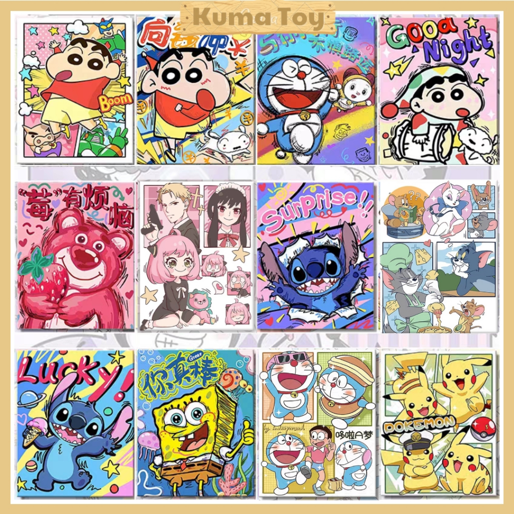 Tranh tô màu theo số Doraemon, Shin, Tom&Jerry... Tranh số hóa tự tô ...