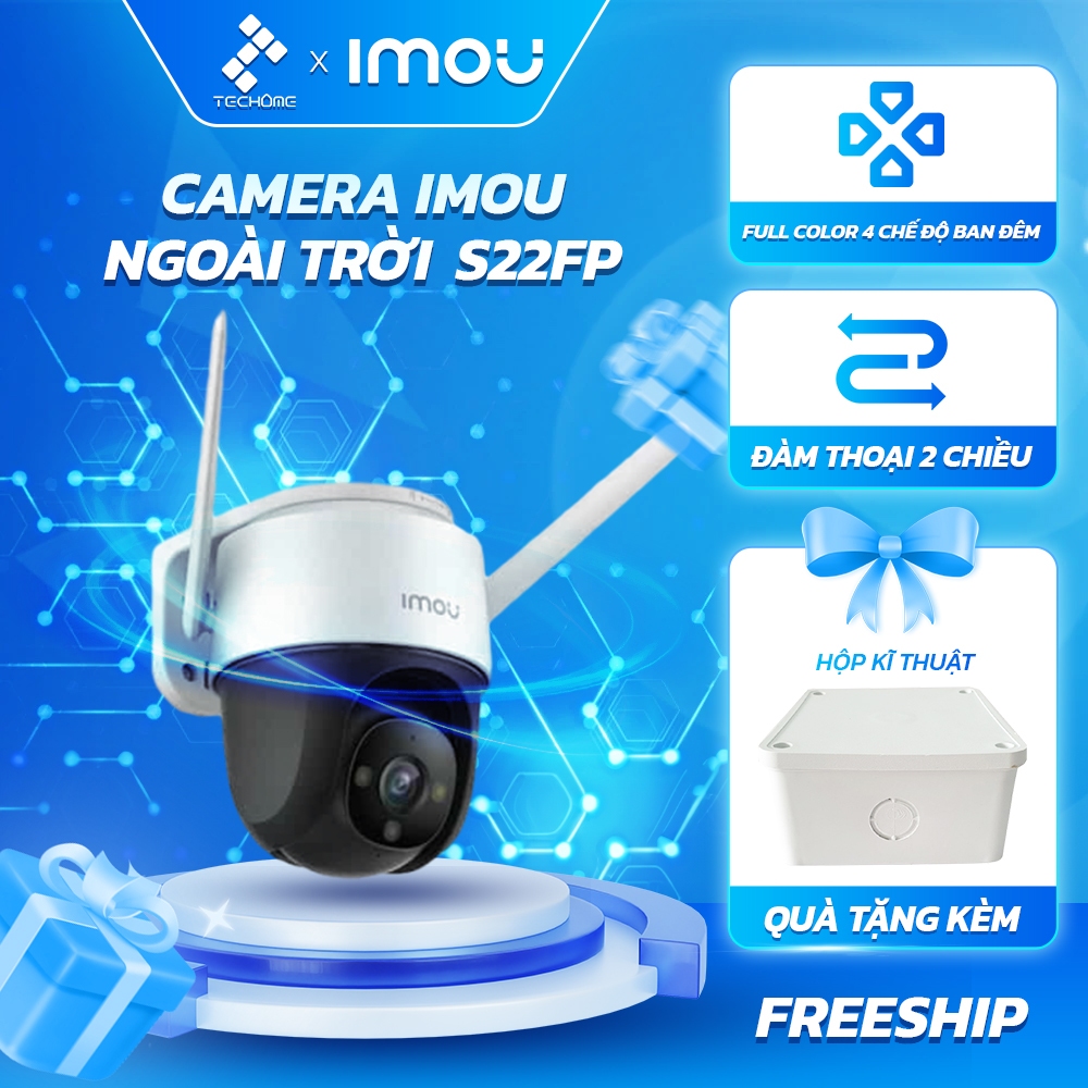 Camera Wifi ngoài trời IMOU CRUISER S22FP 2MP/S42FP 4MP cao cấp màu ban ...