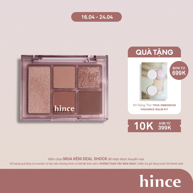 Bảng Phấn Mắt 5 Màu hince All-Round Eye Palette 6.4g | Shopee Việt Nam