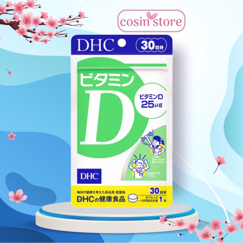 Viên uống bổ sung vitamin D DHC Vitamin D 30 ngày 30 viên của Nhật ngừa loãng xương shop Cosin ...