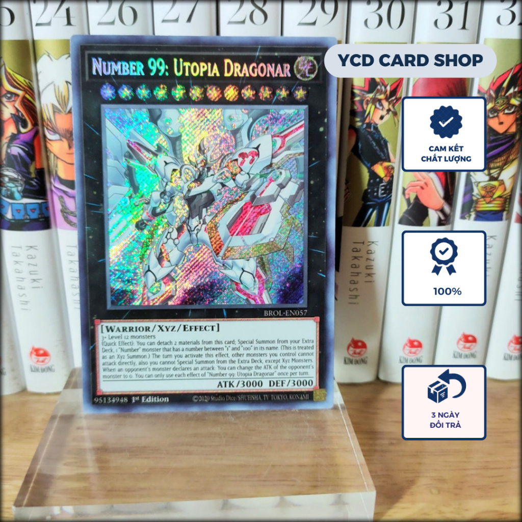 Thẻ bài yugioh chính hãng Number 99: Utopia Dragonar – Secret Rare ...