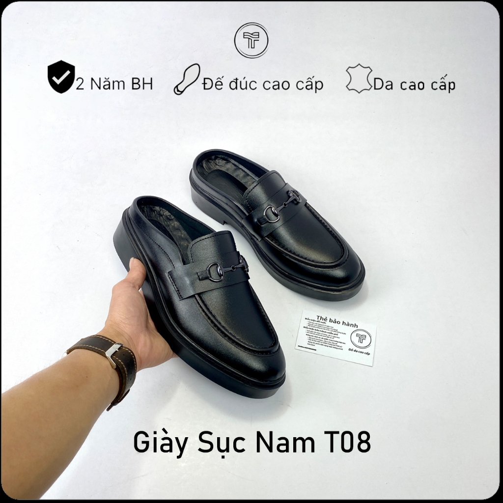 Giày Sục NamT THING SHOES Da Nguyên Tấm Nhập Khẩu, Đế Cao Cấp Full Size ...