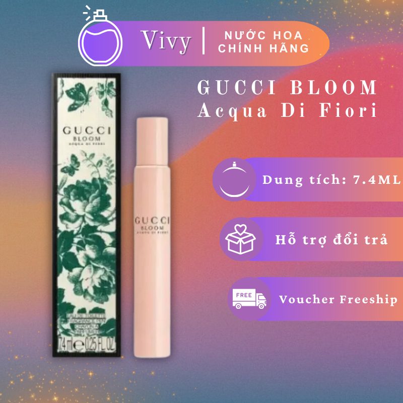 Nước hoa Gucci Bloom Acqua di Fiori EDT mini 7.4ml (Dạng lăn) | Shopee Việt Nam