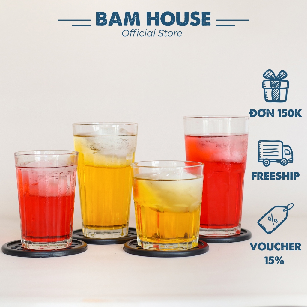 Ly thủy tinh 8 góc Bam House đủ size thiết kế sang trọng cao cấp LTT01 | Shopee Việt Nam