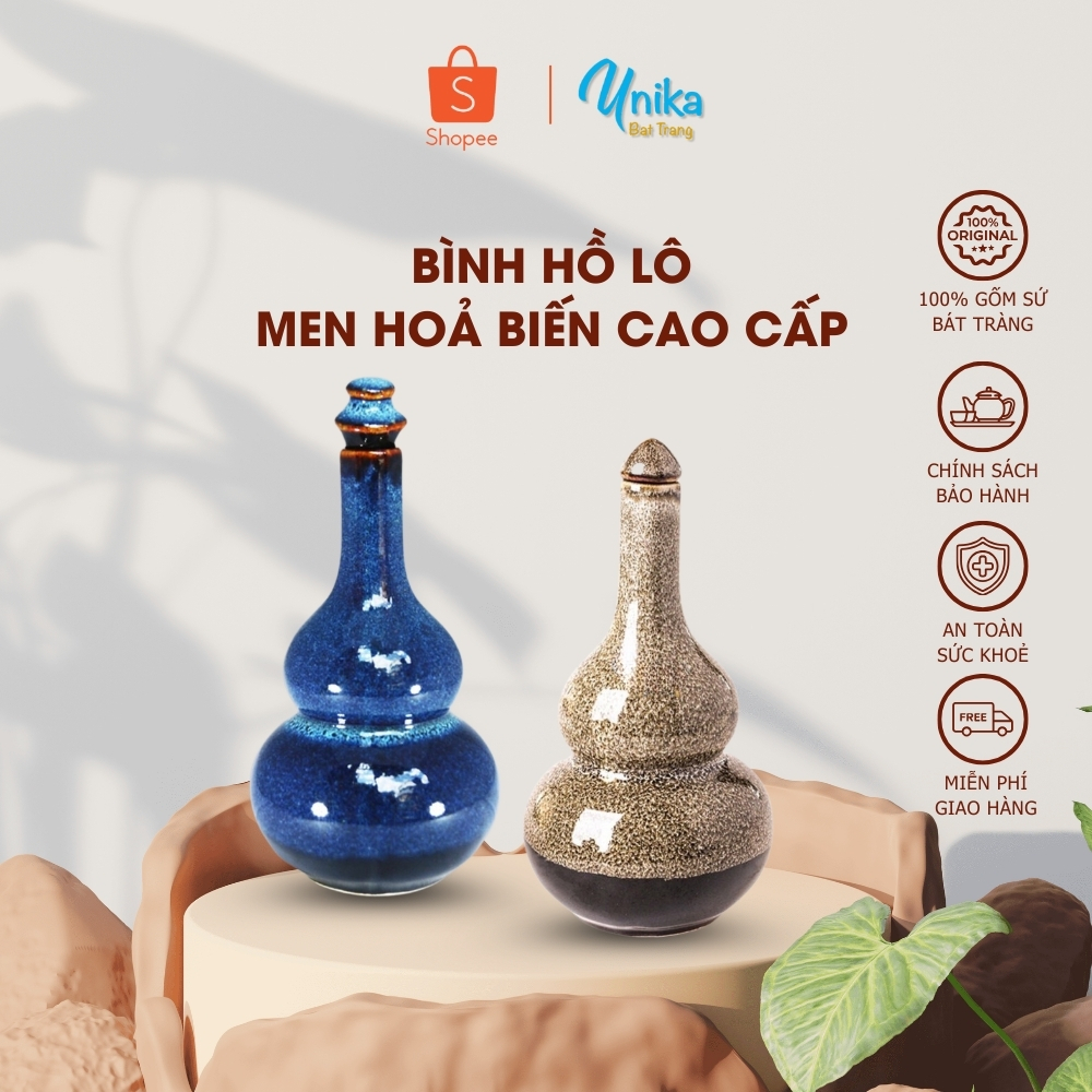 Bình Hô Lô Men Hoả Biến - Bình Hồ Lô - Gốm sứ cao cấp Bát Tràng ...