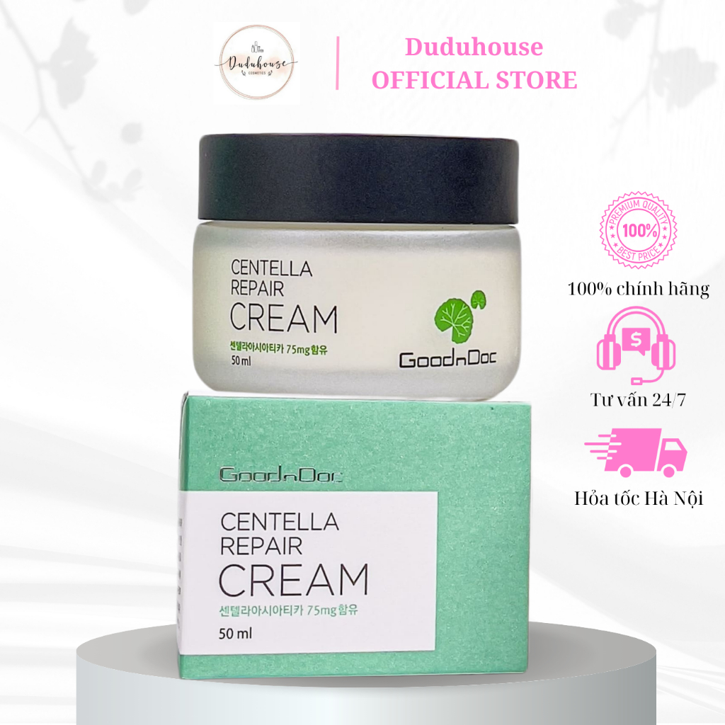 Kem Rau Má GoodnDoc Dưỡng Ẩm, Phục Hồi, Giảm Thâm Nám GoodnDoc Centella ...