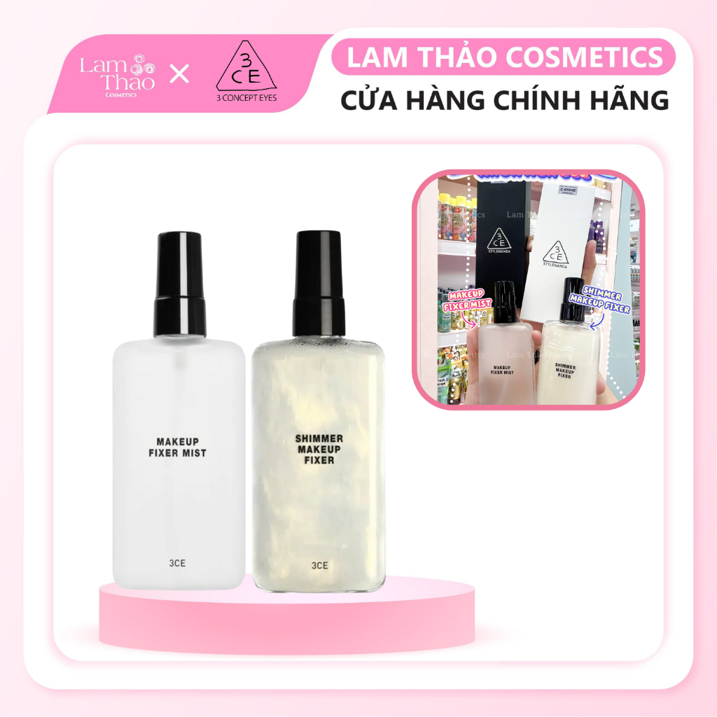 Xịt Khoá Nền 3CE Makeup Fixer Mist | Shopee Việt Nam