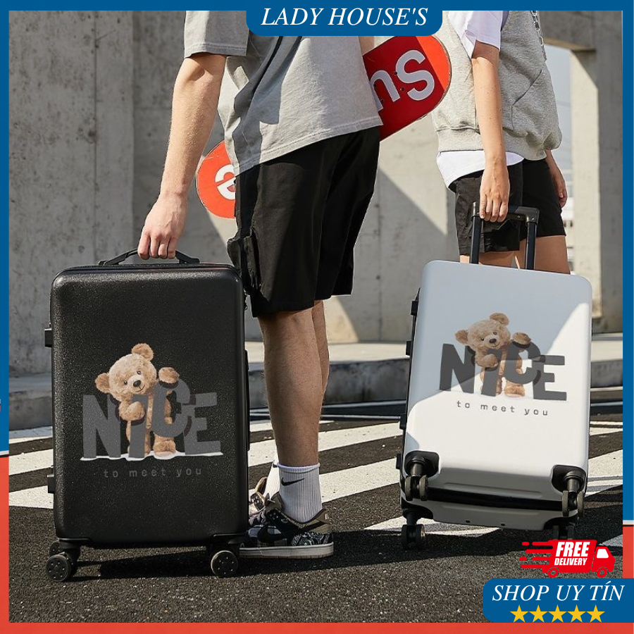 [LẺ SIZE/COMBO 2 Vali Size 20+26 inch] Vali Du Lịch In Hình Siêu Cute ...